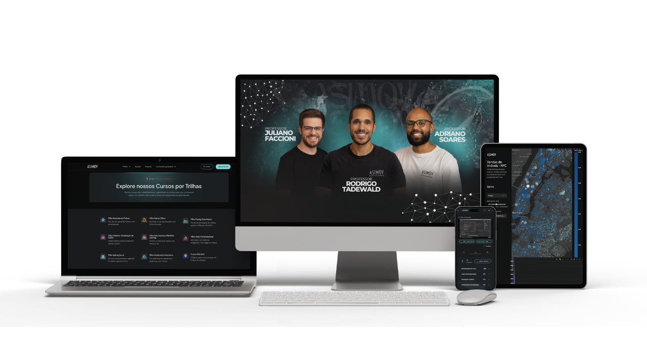 Cursos de Aplicações IA com Python | Trilha Asimov Academy