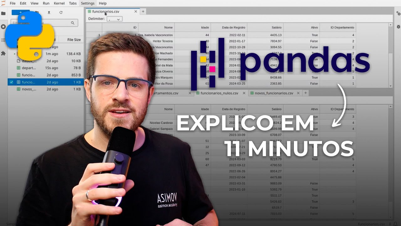 Material do vídeo "Tudo sobre Pandas em 11 minutos" | Asimov Academy | A maior escola de Python ...
